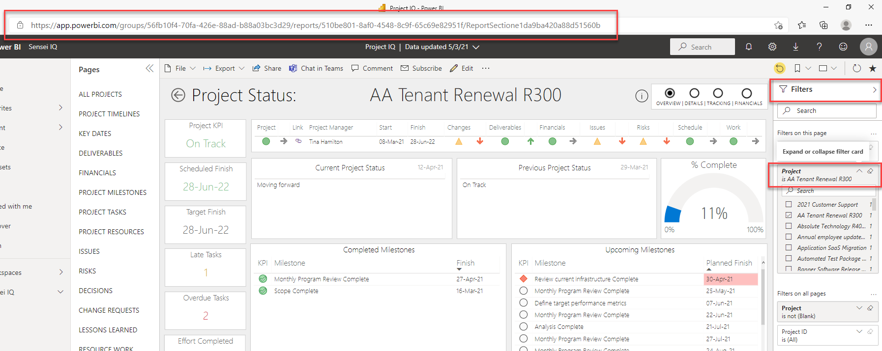 Reporting | Sensei Docs